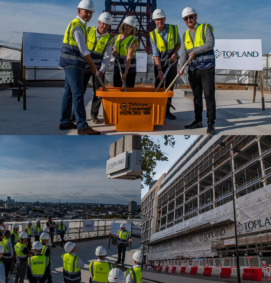 Last week we celebrated topping out at 150 Aldersgate with Topland and ...